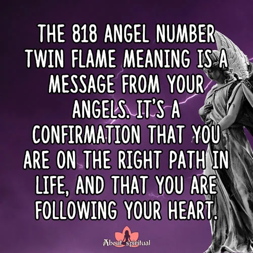 818 Angel Number Twin Flame Incredible Union Seperation Reunion